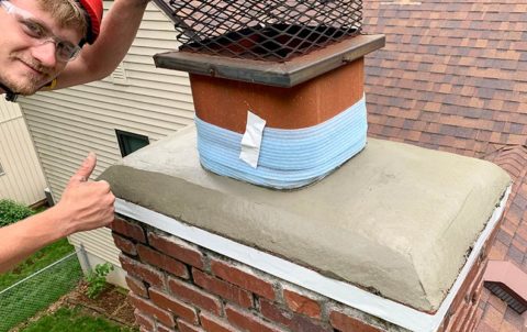 Chimney Crown Seal vs New Construction » Full Service Chimney™